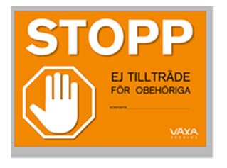Skyltar STOPP - A4